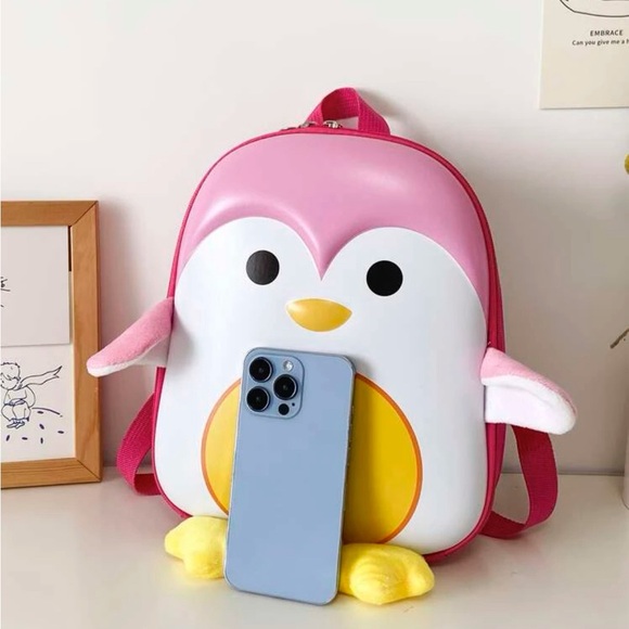 Accessories | Pink Girls Penguin School Backpack For Kids | Poshmark